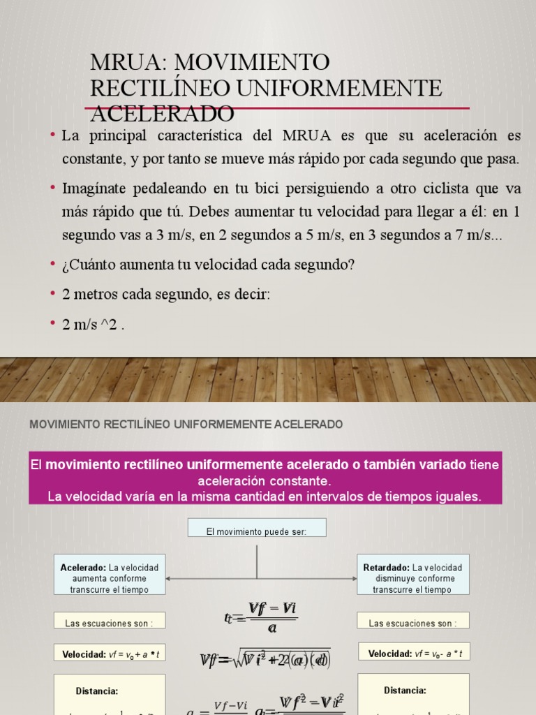 12 Movimiento Rectilineo Uniformemente-Variado | PDF | Aceleración | Velocidad