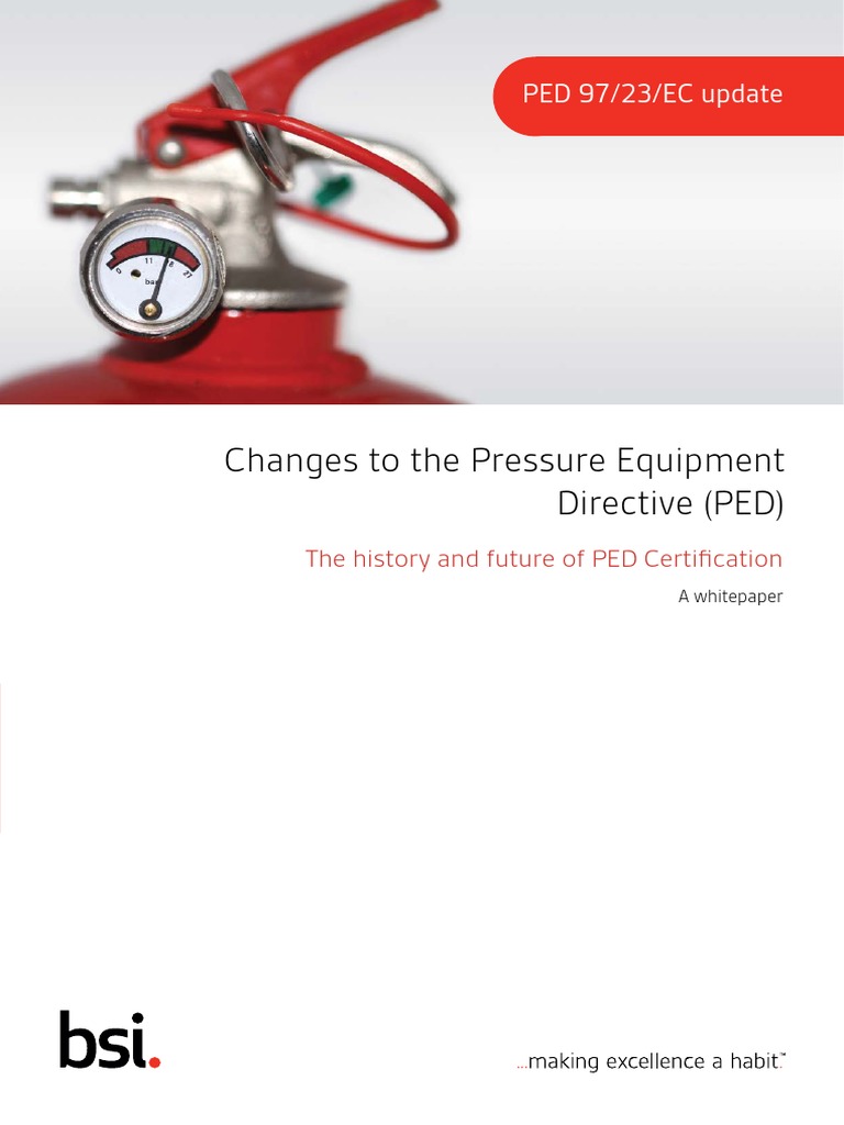 Changes To The Pressure Equipment Directive (PED) | PDF | Directive ...