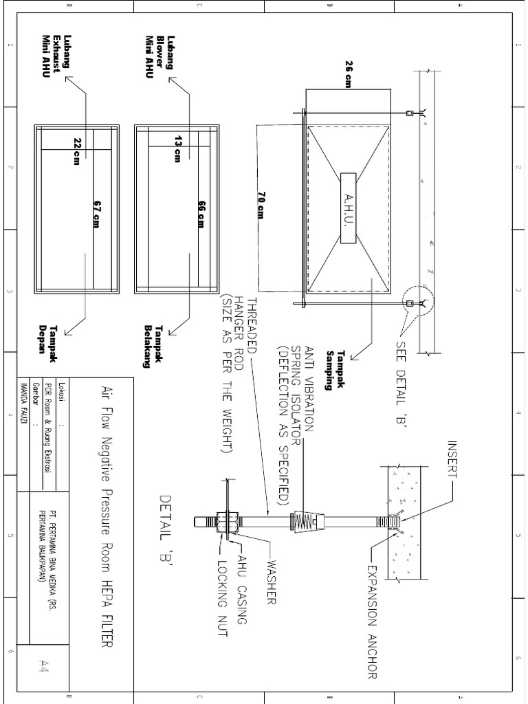 Dimensi Dan Pemasangan Ducting Split Duct PDF | PDF