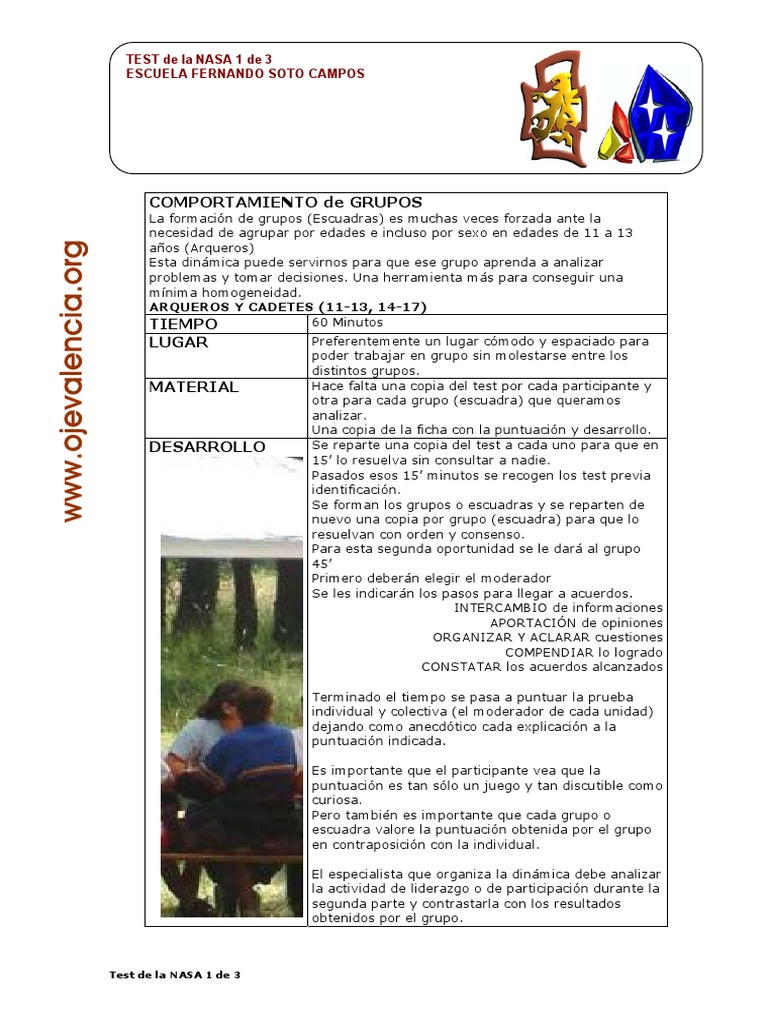 Test de La Nasa PDF | Descargar gratis PDF | Nasa | Vuelo espacial