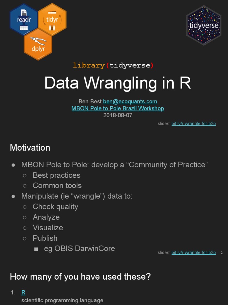 Data Wrangling in R PDF | PDF | Information Management | Data