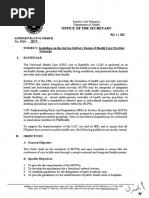 DOH Administrative Order No 2020 0060 | PDF | Hospital | Medicine