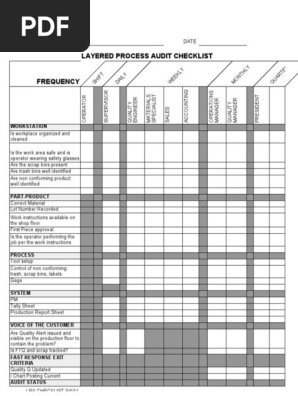 Layered Process Audit General