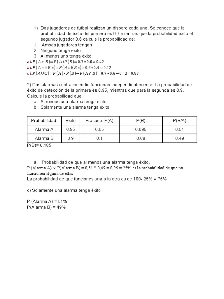 Prob Ejercicios | PDF