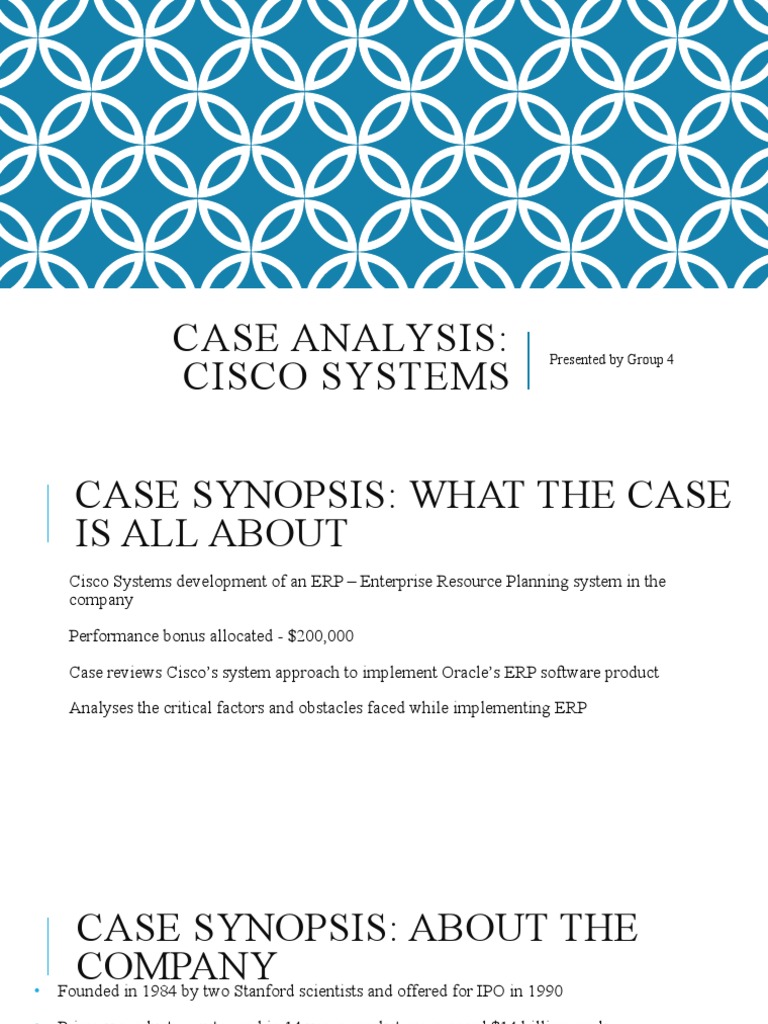 Cisco - ERP | PDF | Cisco Systems | Enterprise Resource Planning