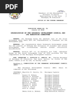 BCPC Reorganization Executive Order | PDF | Government | Childhood