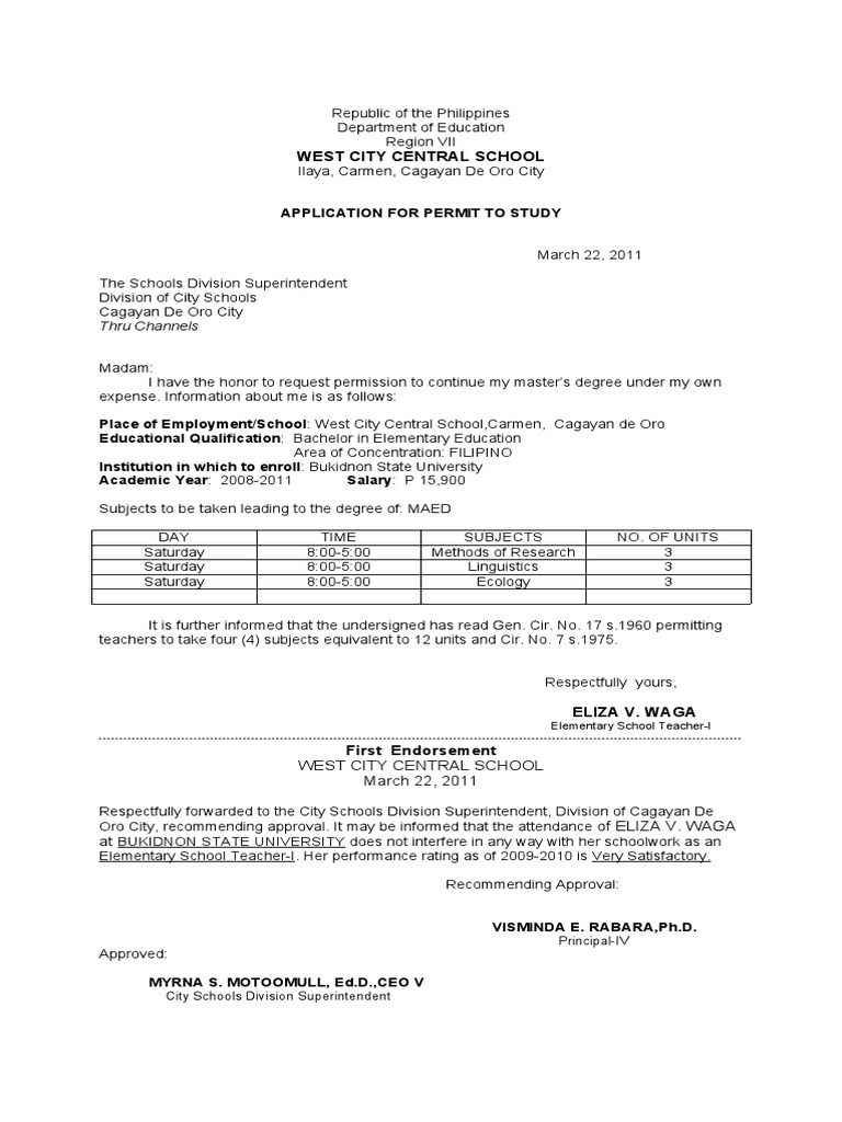Dokumen - Tips - Deped Permit To Study | PDF | Academia | Educational ...