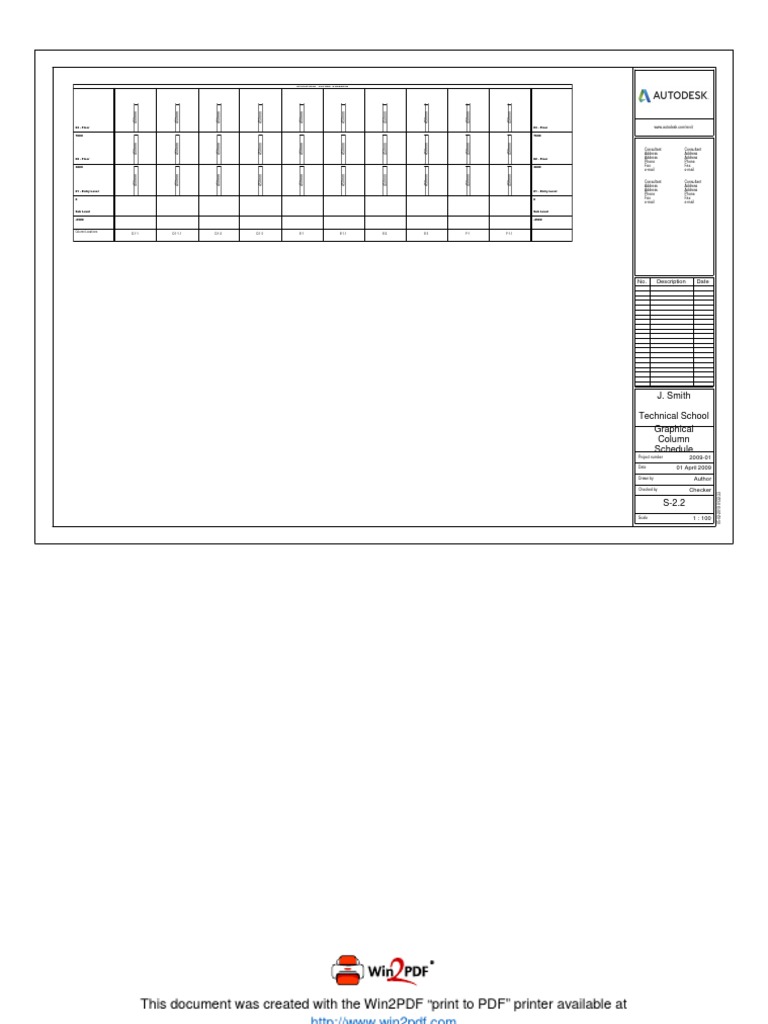 Graphical Column Schedule Overview | PDF | Communication Design ...