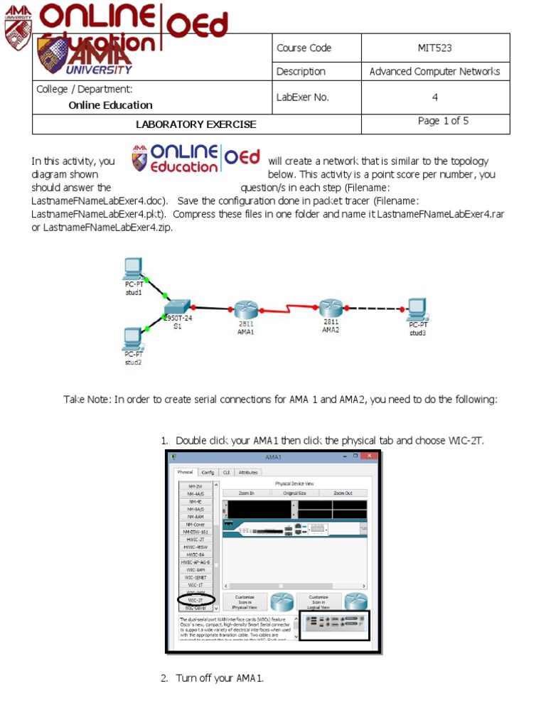 Lab4 Topology Exercise | PDF | Router (Computing) | Network Topology