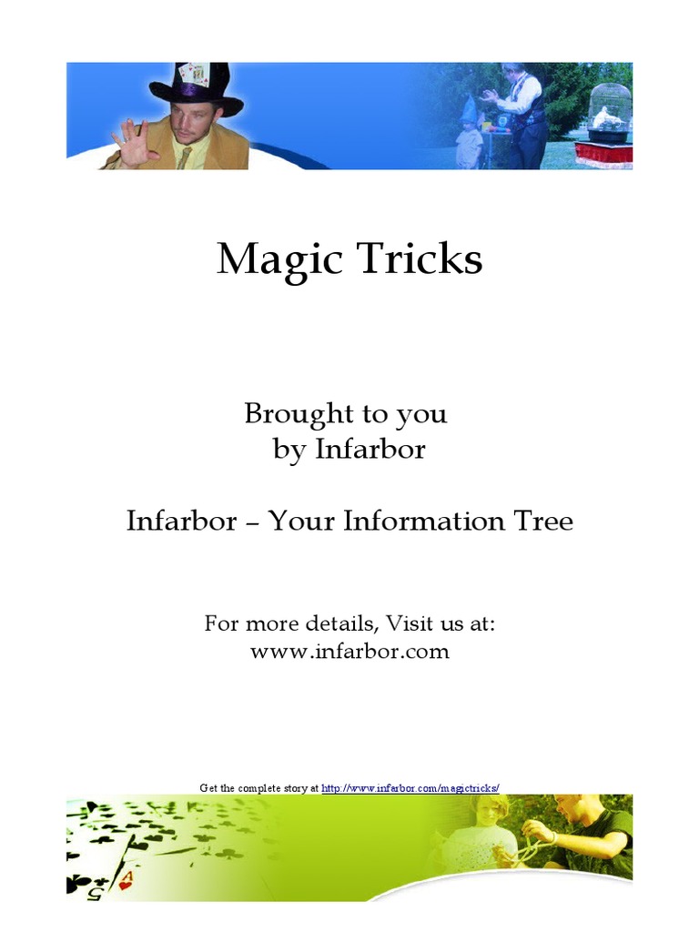 Magic Tricks PDF | PDF | Magic (Illusion) | Mentalism