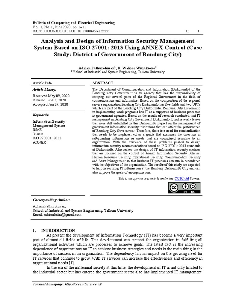 Contoh Article Text-1-3-10-20200608 | PDF | Information Security | Risk ...