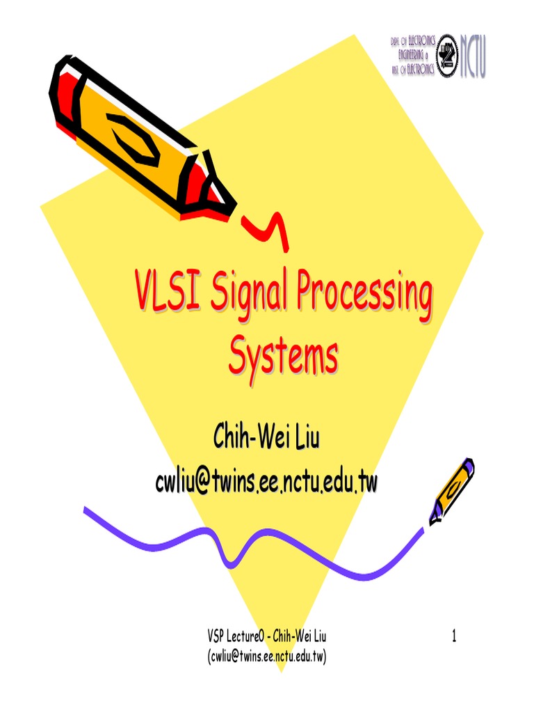 VLSI Signal Processing Systems | PDF | Digital Signal Processing | Telecommunications Engineering