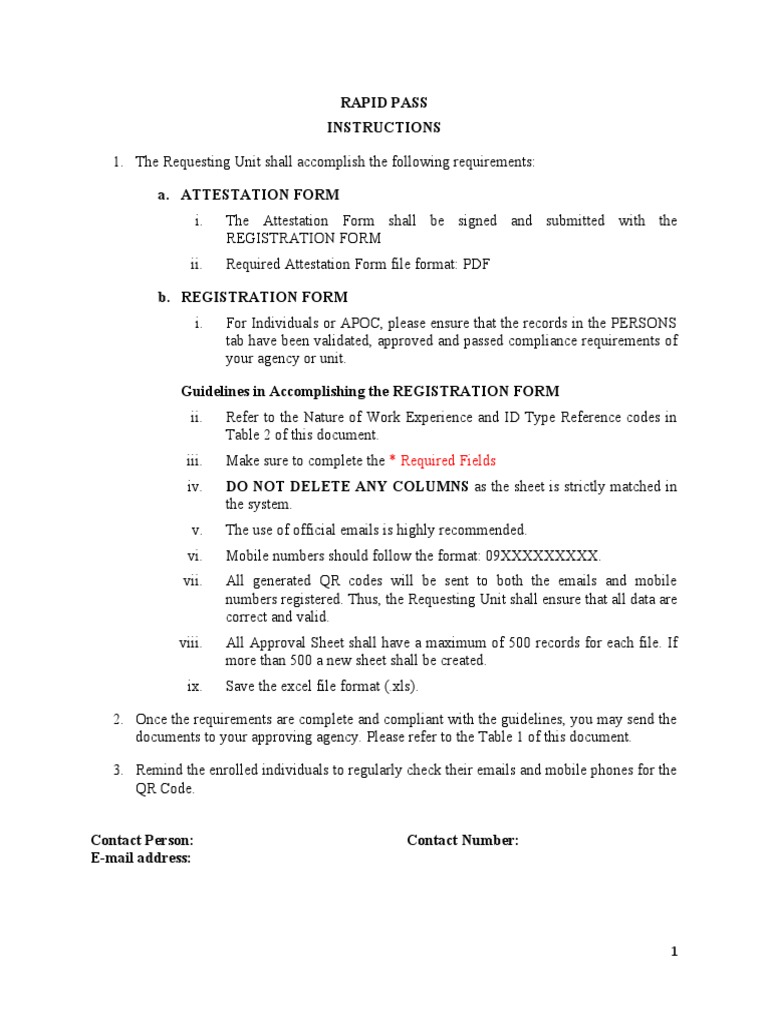 RapidPass System Guidelines | PDF | Privacy | Policy
