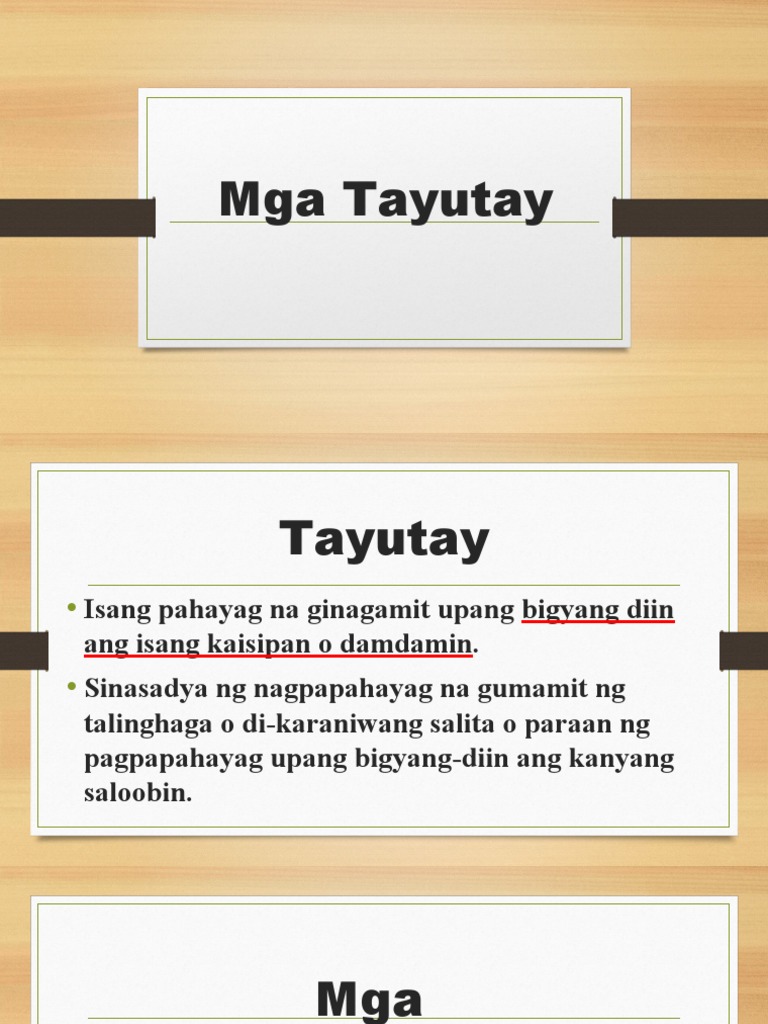 Tayutay | PDF