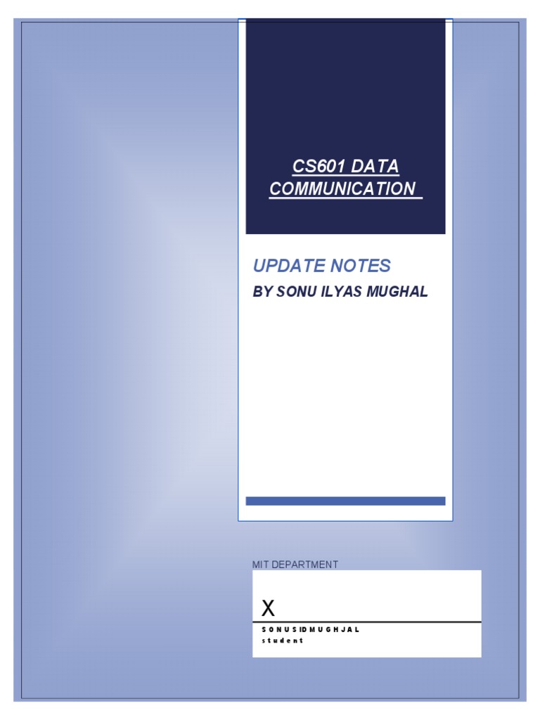 CS601 Update Notes | PDF | Ethernet | Computer Network