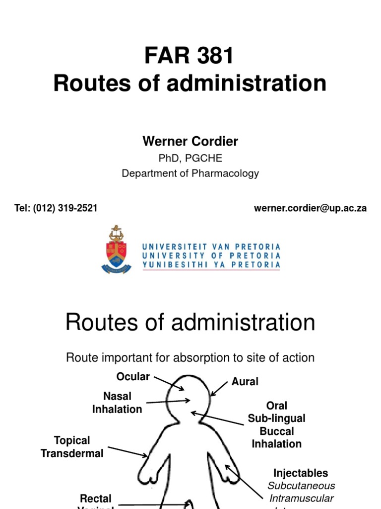 Routes of Drug Administration Explained | PDF | Injection (Medicine ...