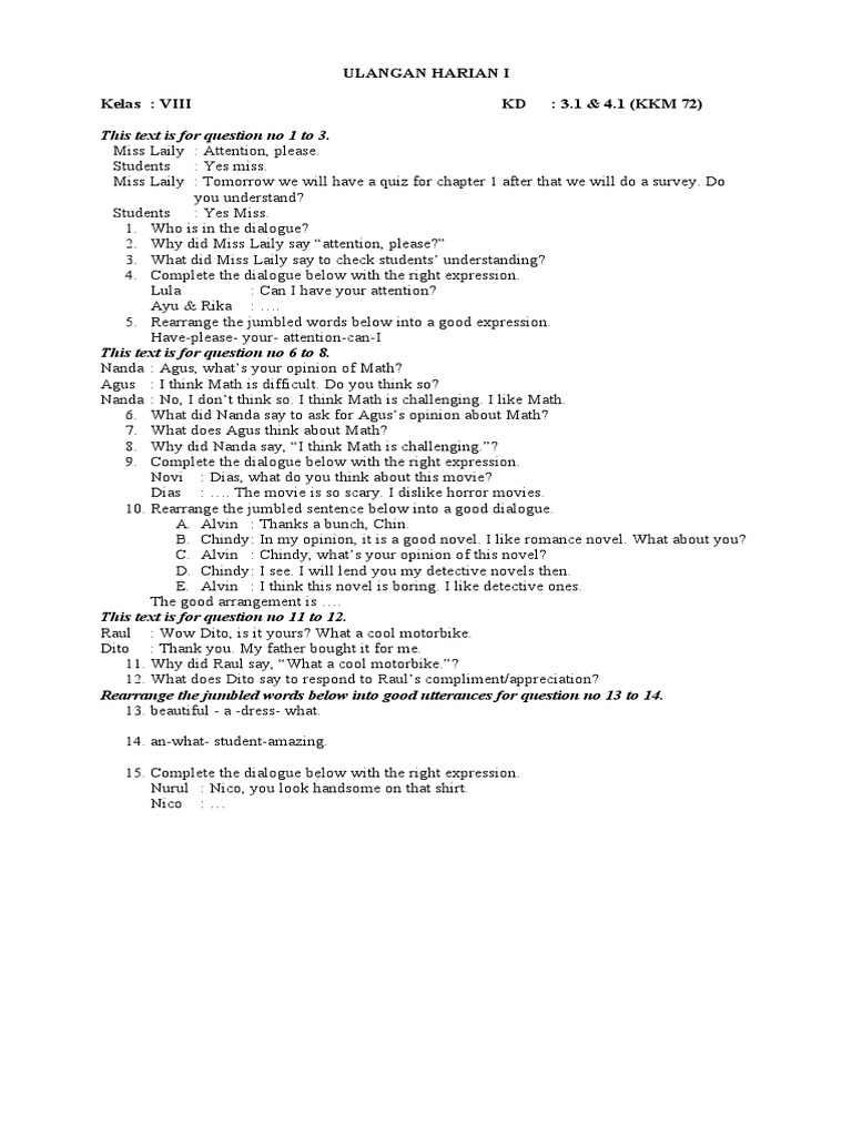 Daily Practice Test: Analyzing Student Comprehension of Topics ...