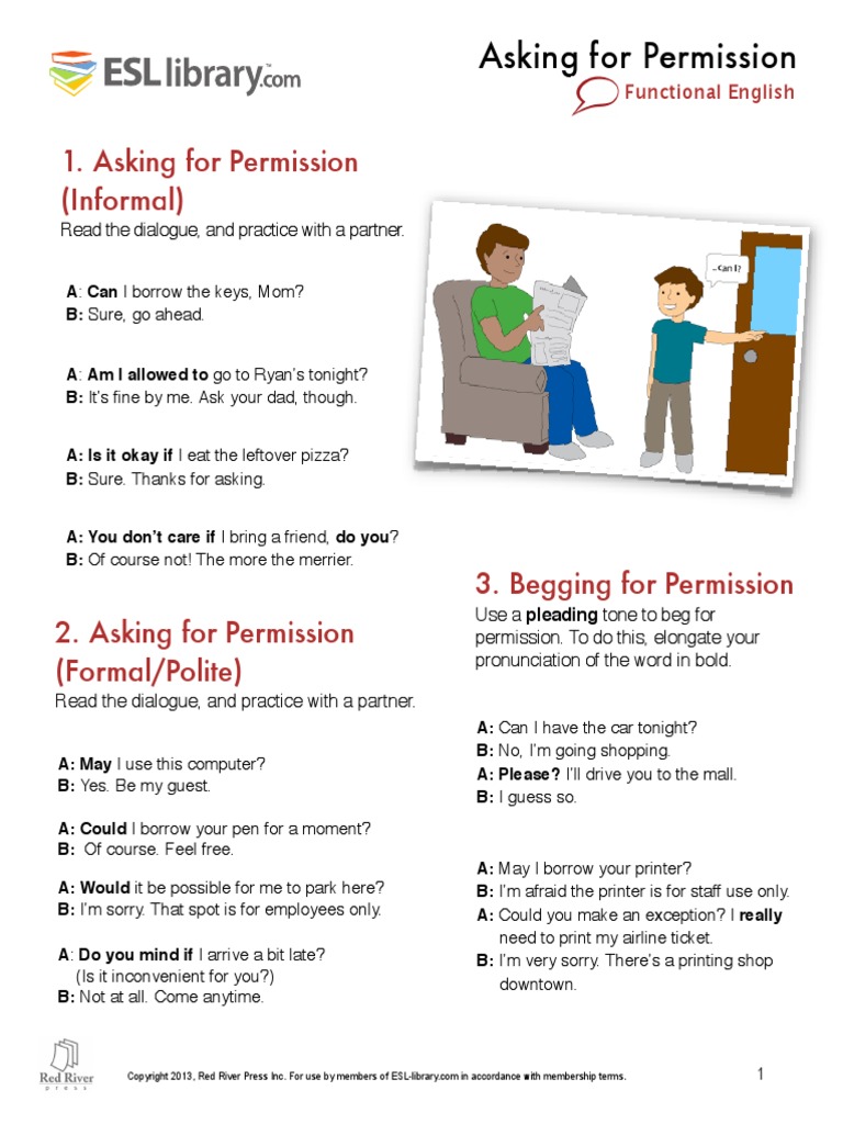 Asking For Permission (Informal) | PDF