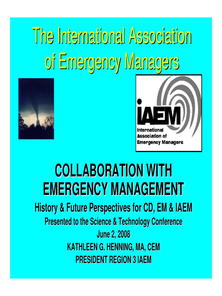 The International Association of Emergency Managers | PDF | Emergency ...