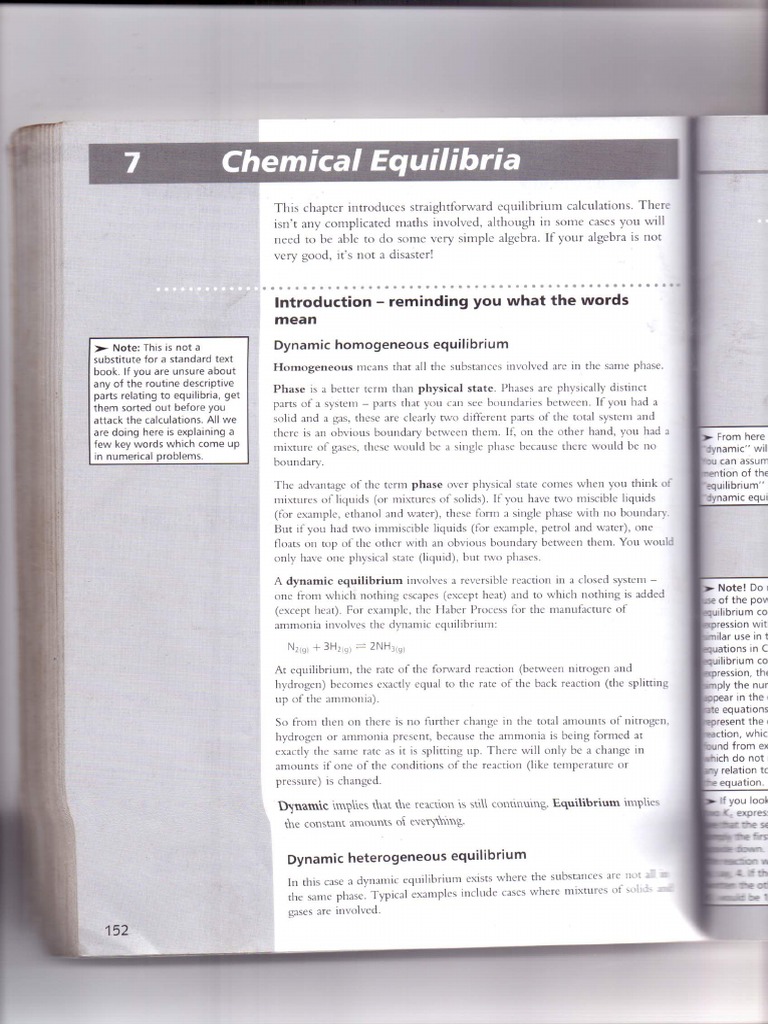 7 Chemical Equilibria | PDF