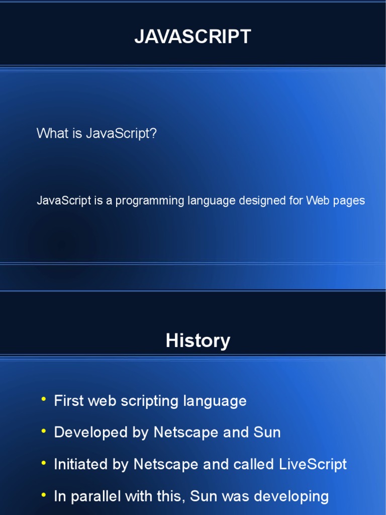 What Is Javascript? | PDF | Dynamic Web Page | Java Script