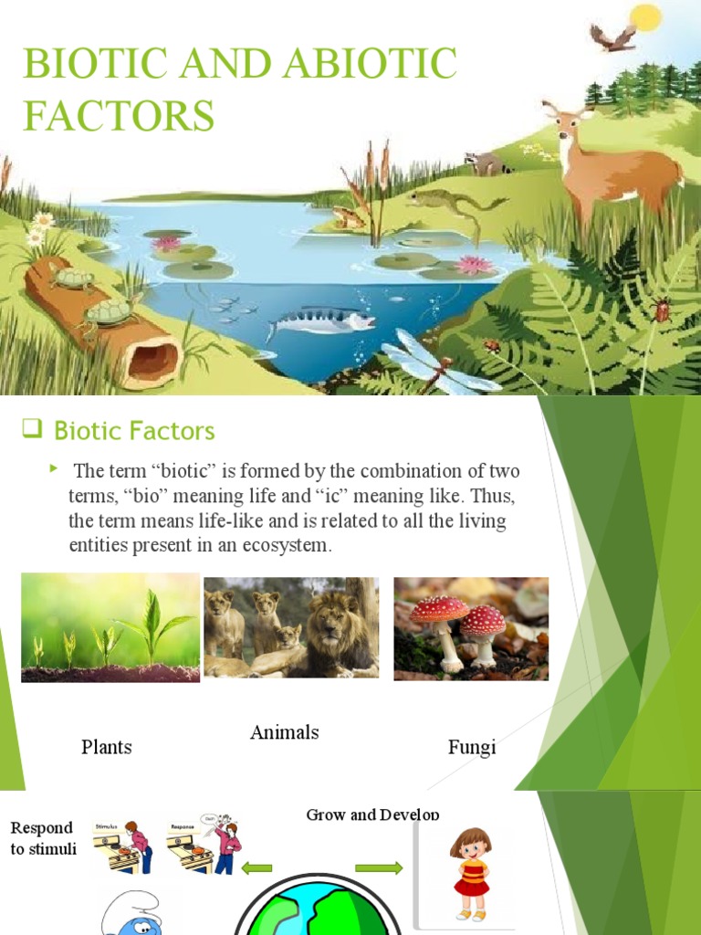 Biotic and Abiotic Factors | PDF