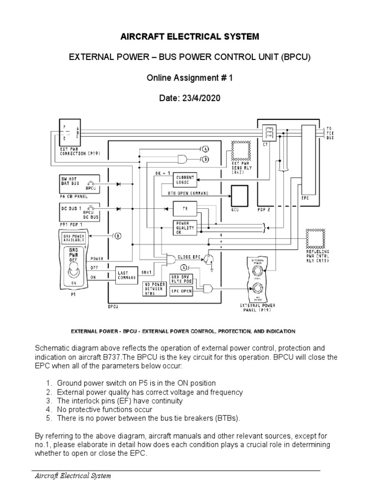 External Power - Bus Power Control Unit (Bpcu) Online Assignment # 1 ...