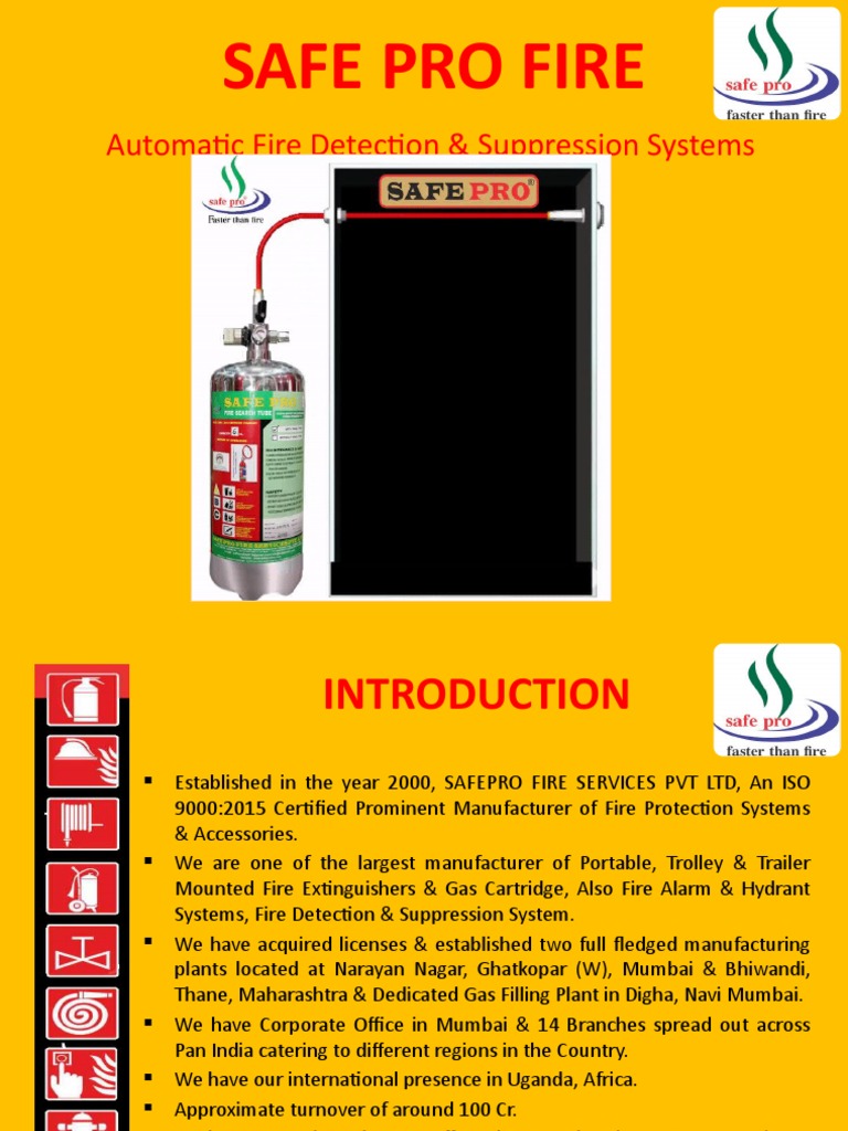 Safepro Fire - DLP - PPT - Fire Suppression - Safepro | PDF | Fires | Evaporation