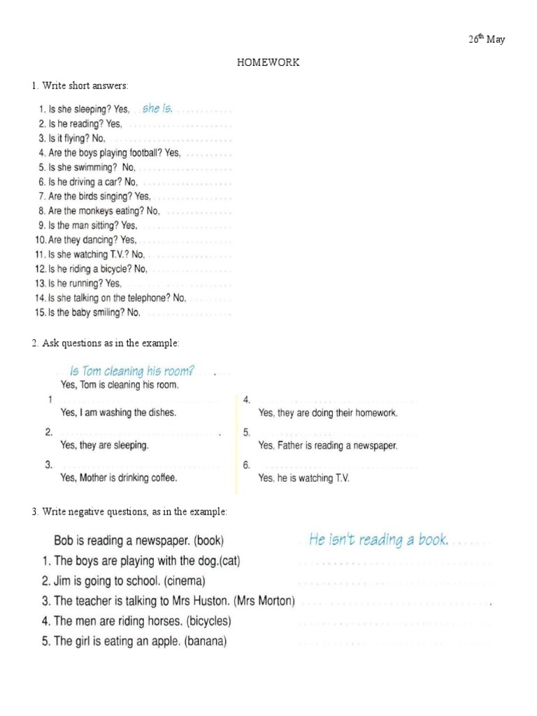 Present Continuous | PDF