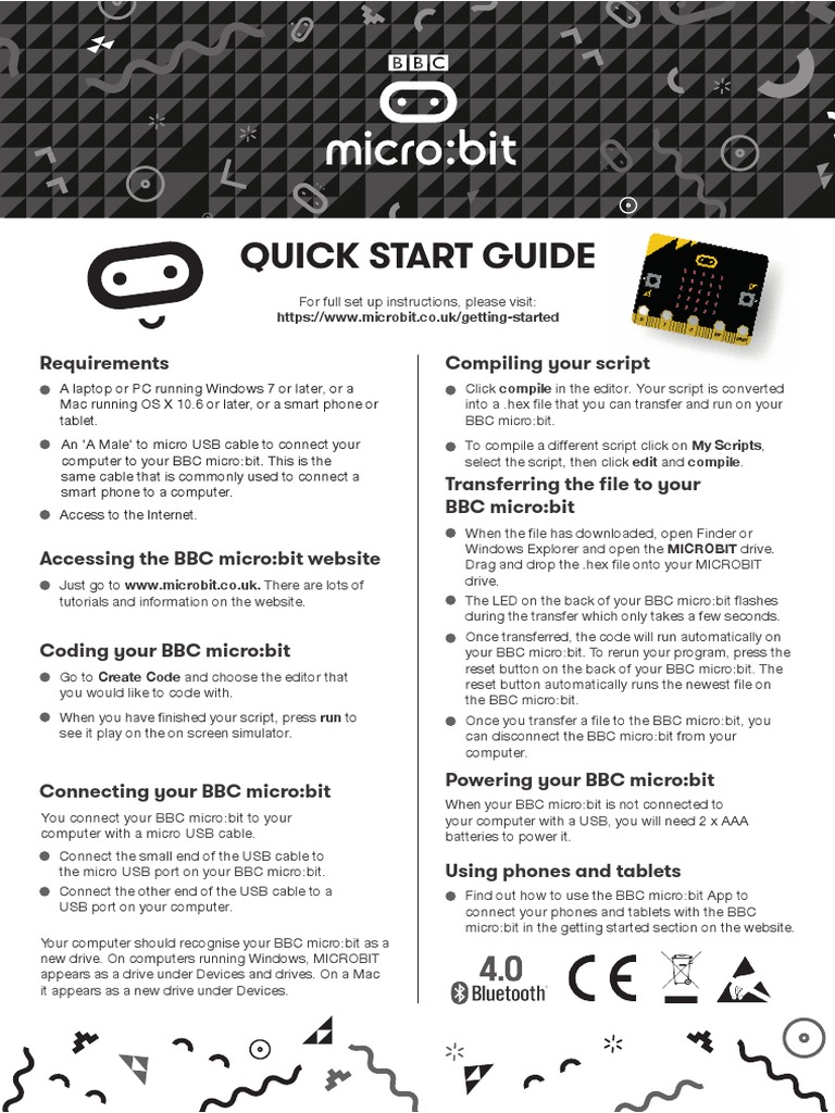 BBC micro:bit Setup Guide | PDF | Usb | Office Equipment