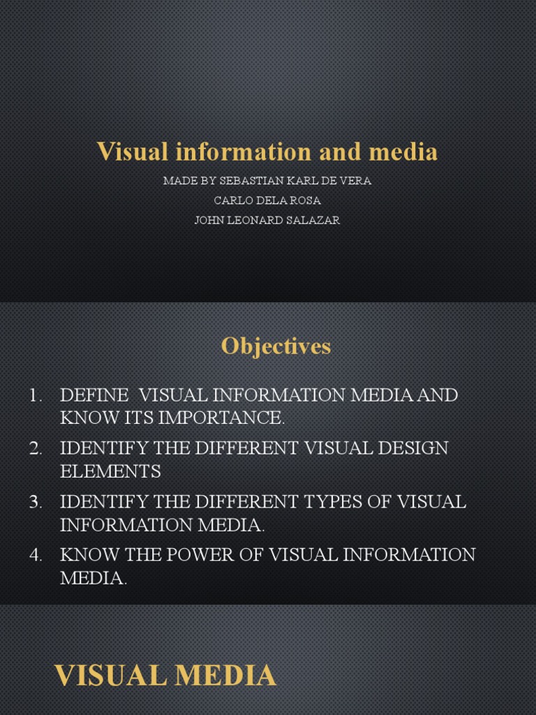 Understanding Visual Information Media | PDF | Infographics | Human ...