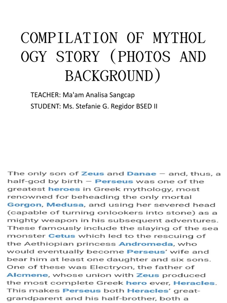 Mythology Story Compilation by Students | PDF