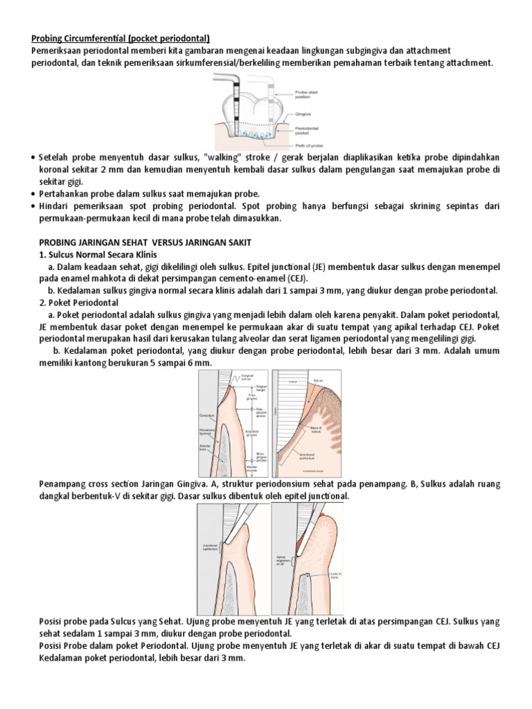 Teknik Probing Sirkumferensial Gigi | PDF | Kesehatan Holistik | Sains ...