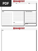 HeroQuest Quest Order | PDF
