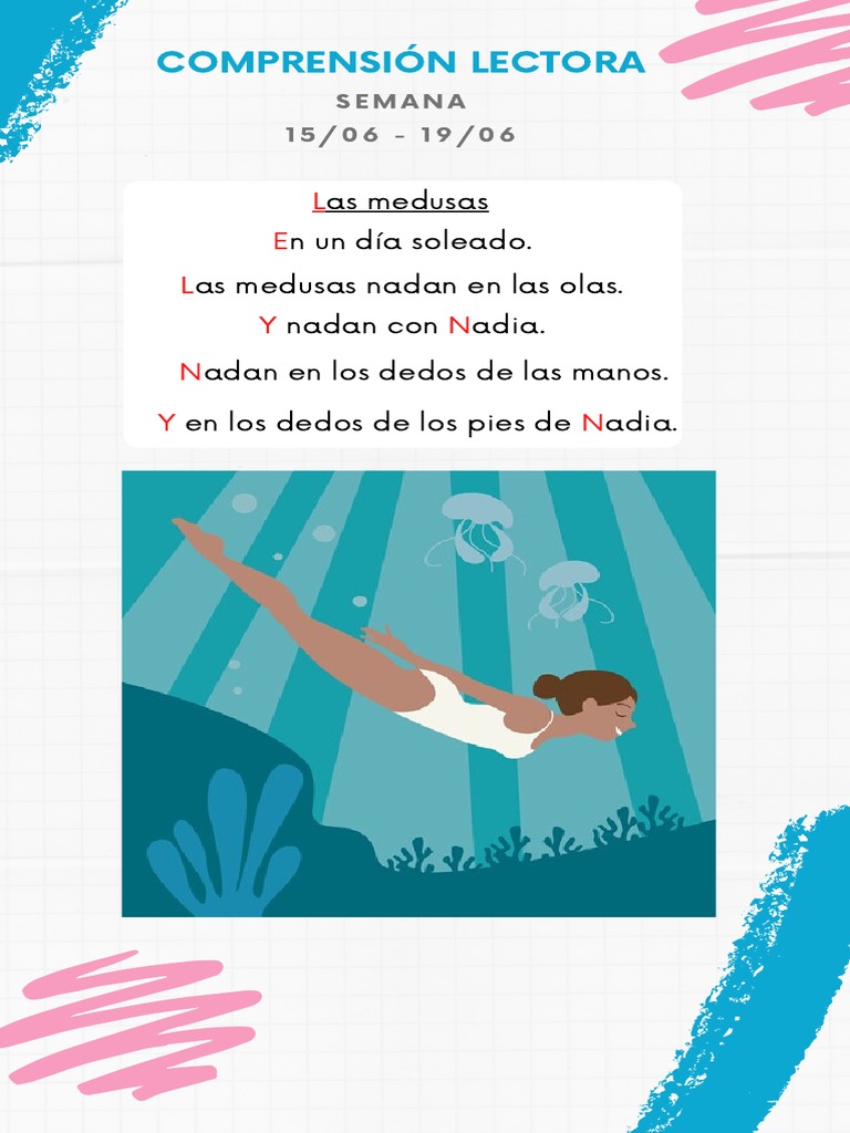 Comprensión Lectora: Las Medusas | PDF