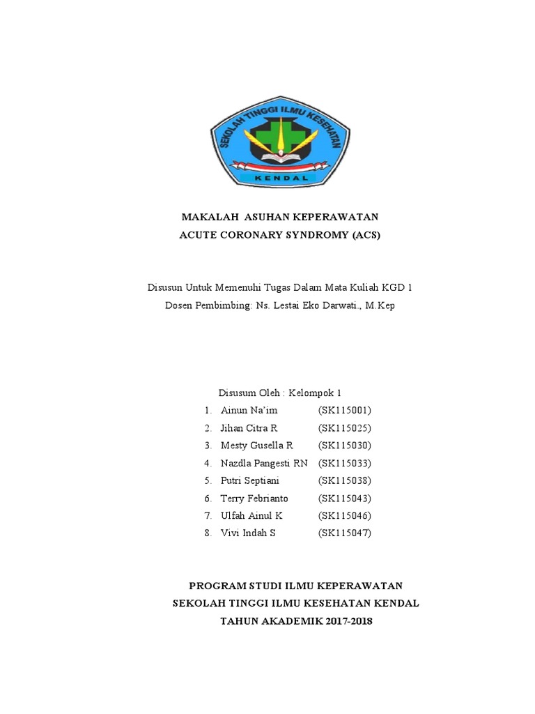 Makalah Askep Acs | PDF