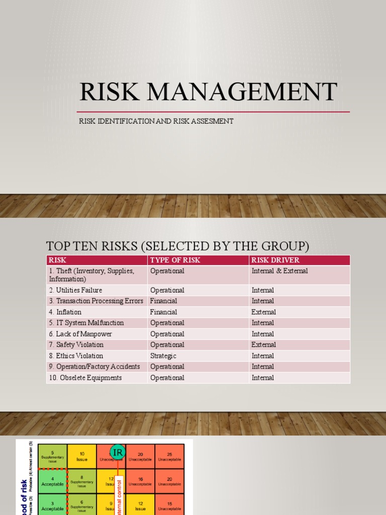 RISK MANAGEMEnt | PDF | Risk | Prevention