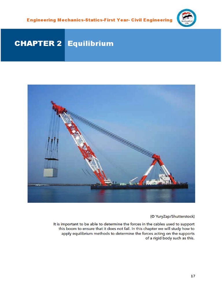 Equilibrium: Engineering Mechanics-Statics-First Year-Civil Engineering ...