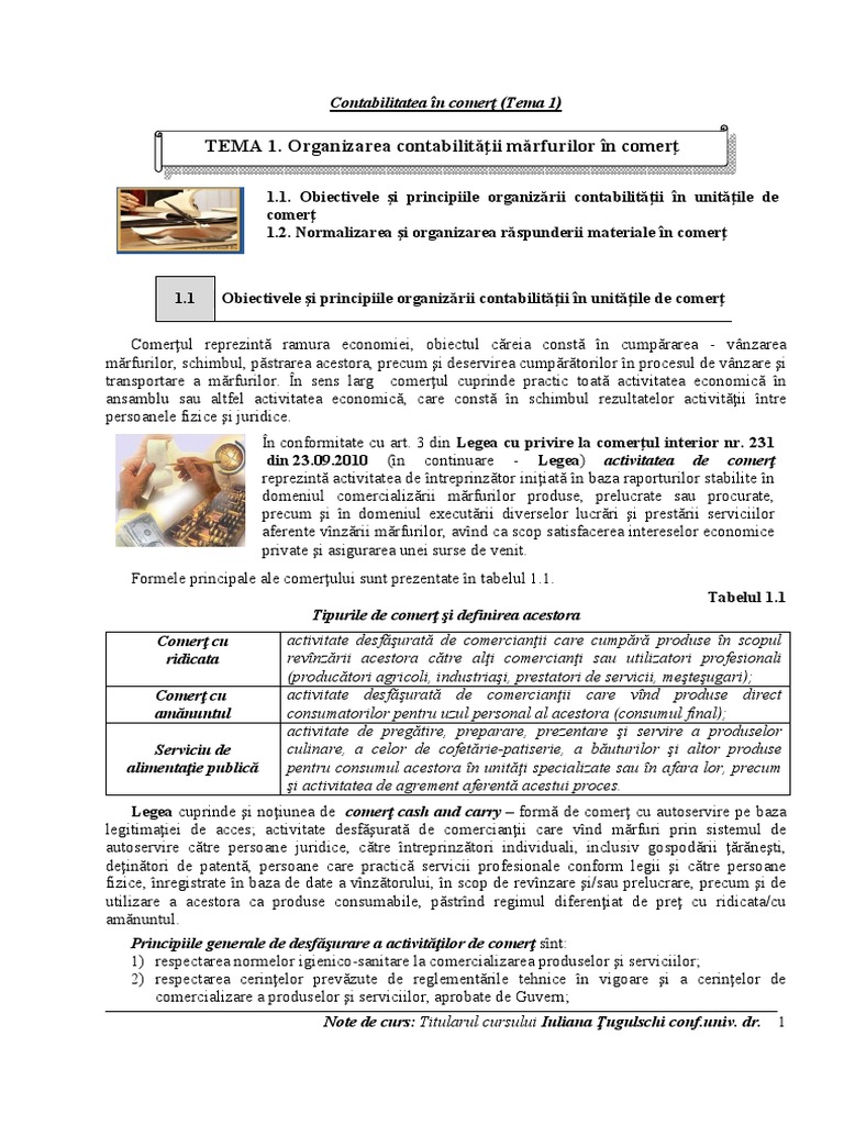 Tema 1 Comert PDF | PDF