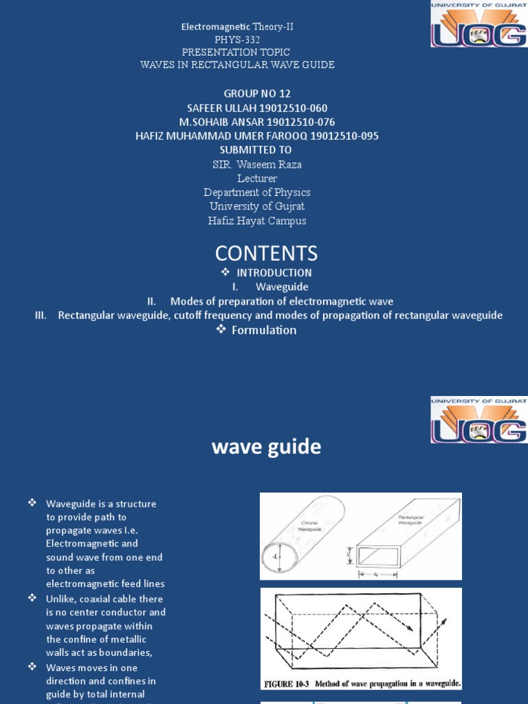 Rectangular Waveguide Propagation Modes | PDF | Waveguide | Waves