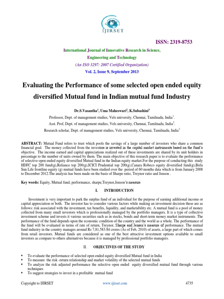 69 Evaluating PDF | PDF | Beta (Finance) | Sharpe Ratio