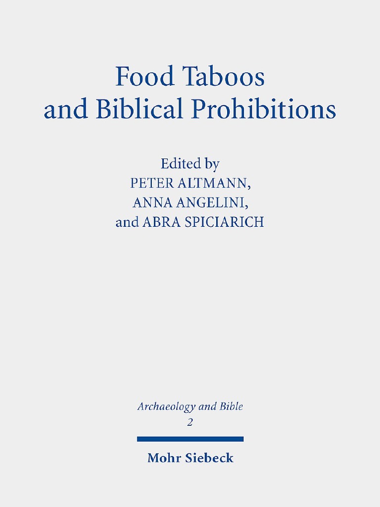 Volokhine, 'Food Prohibitions' in Pharaonic Egypt. Discourses and ...