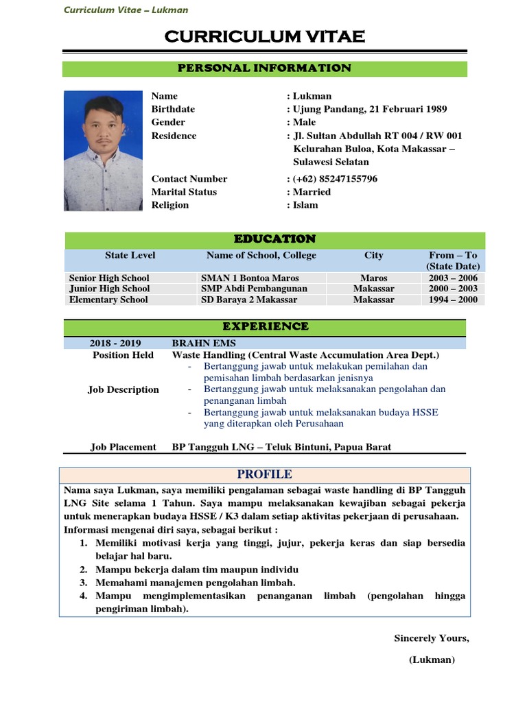 CV Lukman-1-Digabungkan | PDF