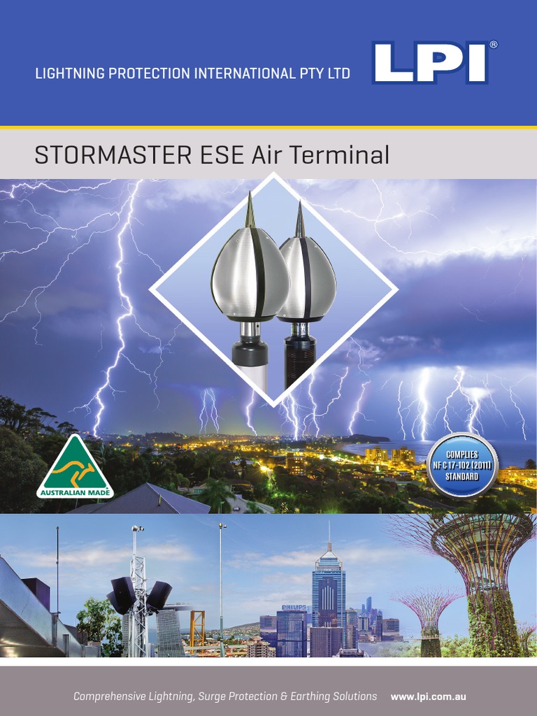 STORMASTER ESE Air Terminal: Lightning Protection International Pty LTD ...
