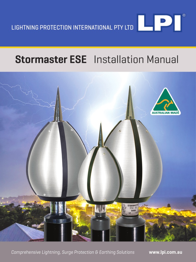 Stormaster ESE Installation Manual: Lightning Protection International ...