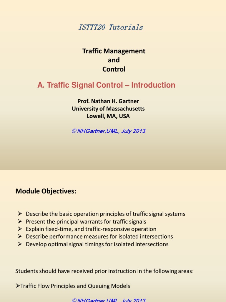 TMC1 TrafficSignalControl | PDF | Traffic | Traffic Light