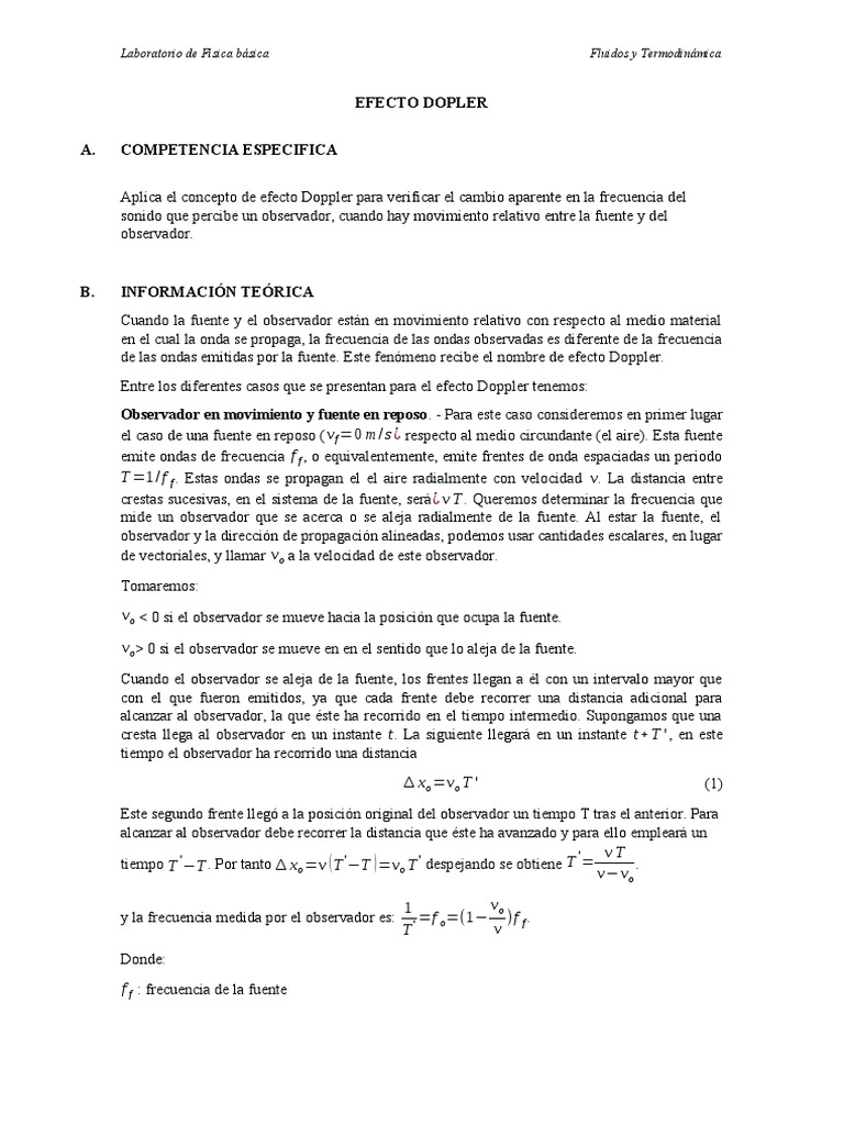 Practica6-Efecto Doppler Virtuall | PDF | Efecto Doppler | Olas