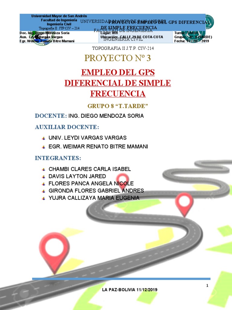 Proyecto de Gps-Final | PDF | Sistema de Posicionamiento Global | Geodesia