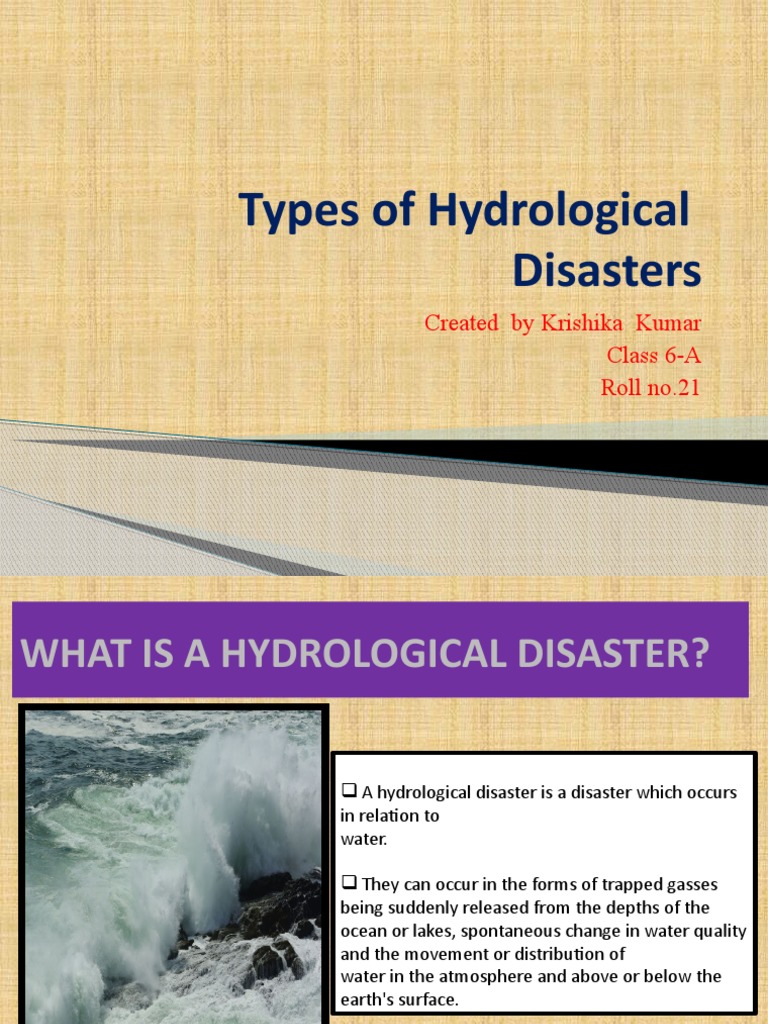 Types of Hydrological Disasters | PDF