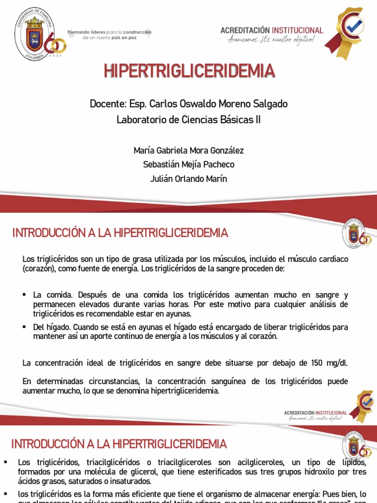 HIPERTRIGLICERIDEMIA | PDF | Triglicéridos | Lipoproteína